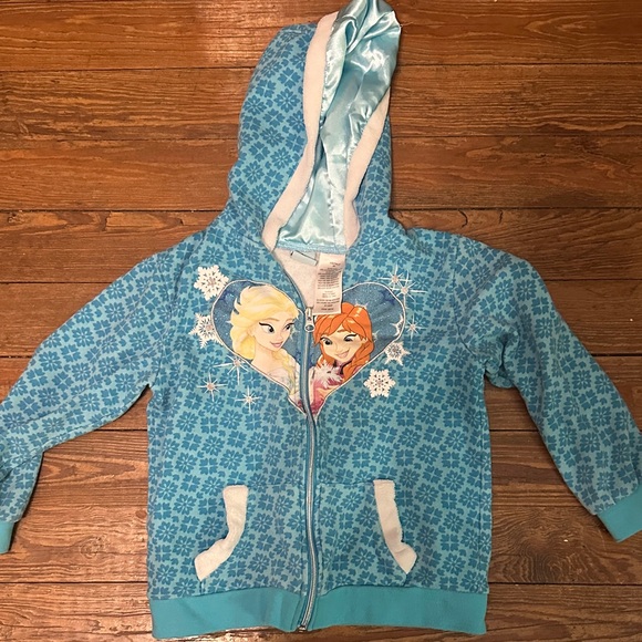 Shirts & Tops | Frozen Kids Blue Hoodie | Poshmark